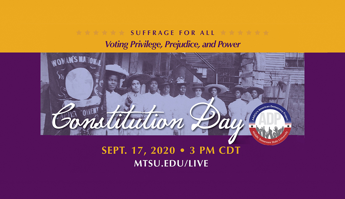 MTSU marks Constitution Day Sept. 17 with voting rights panel, voter ...